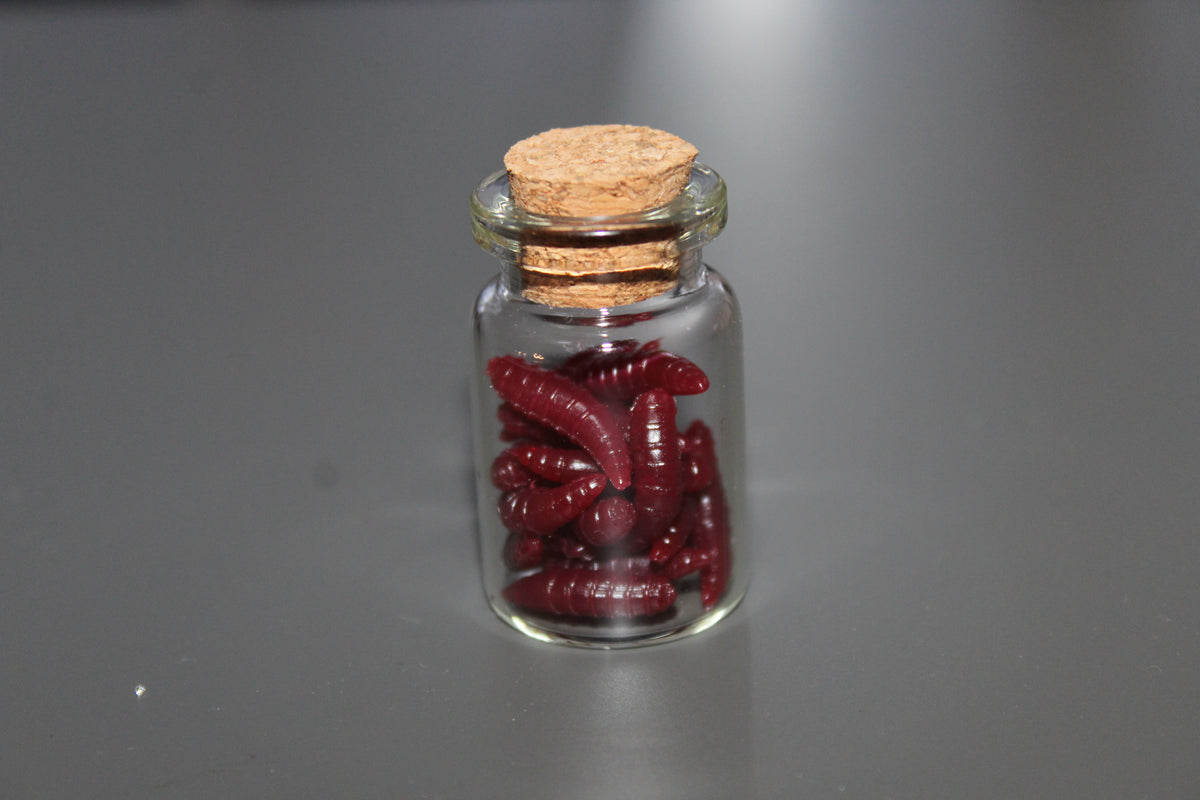 Mini Brown/Red Worms Specimen Vial – ForensicFX Studios