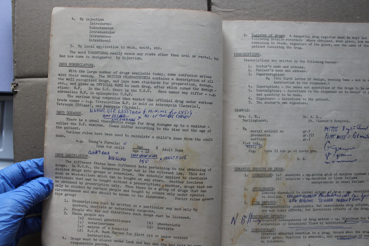 Rare Antique 1800's Materia Medica Pharmacology Reference Book – ForensicFX Studios